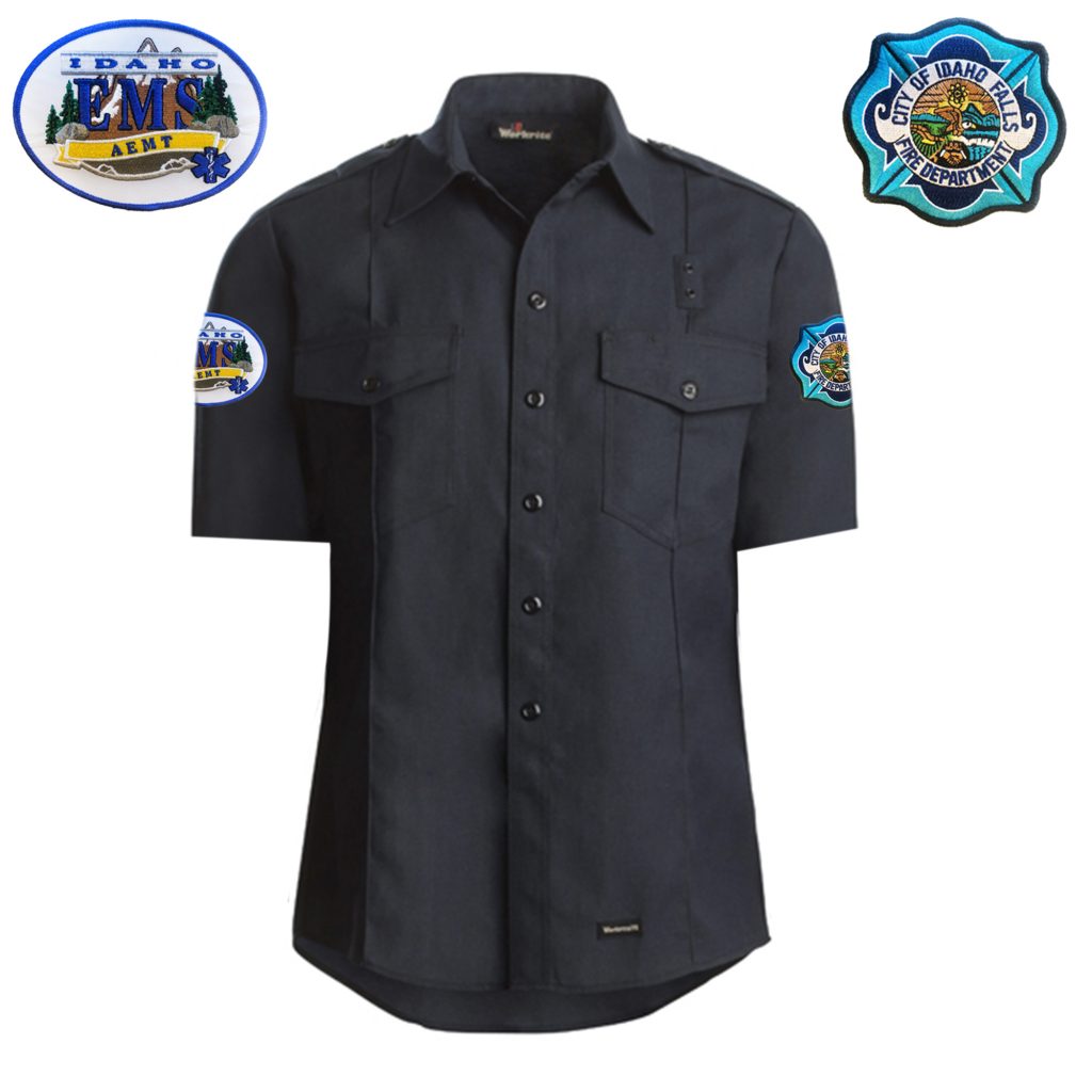 IFFD AEMT-4.5 oz. 700NX45 Nomex IIIA Short-Sleeve Fire Chief Shirt ...