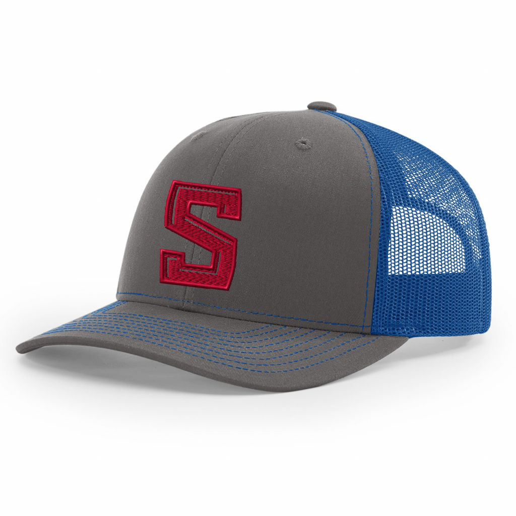 Spartans Baseball - Hats - 112 Charcoal/ Royal - Tj Sports